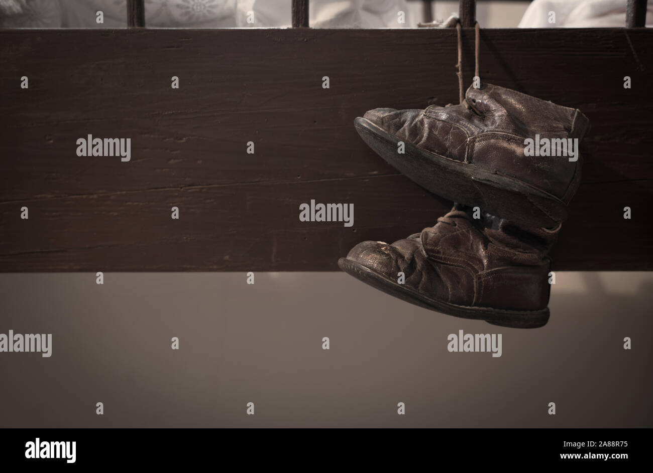 Hanging shoes symbol hi-res stock photography and images - Alamy