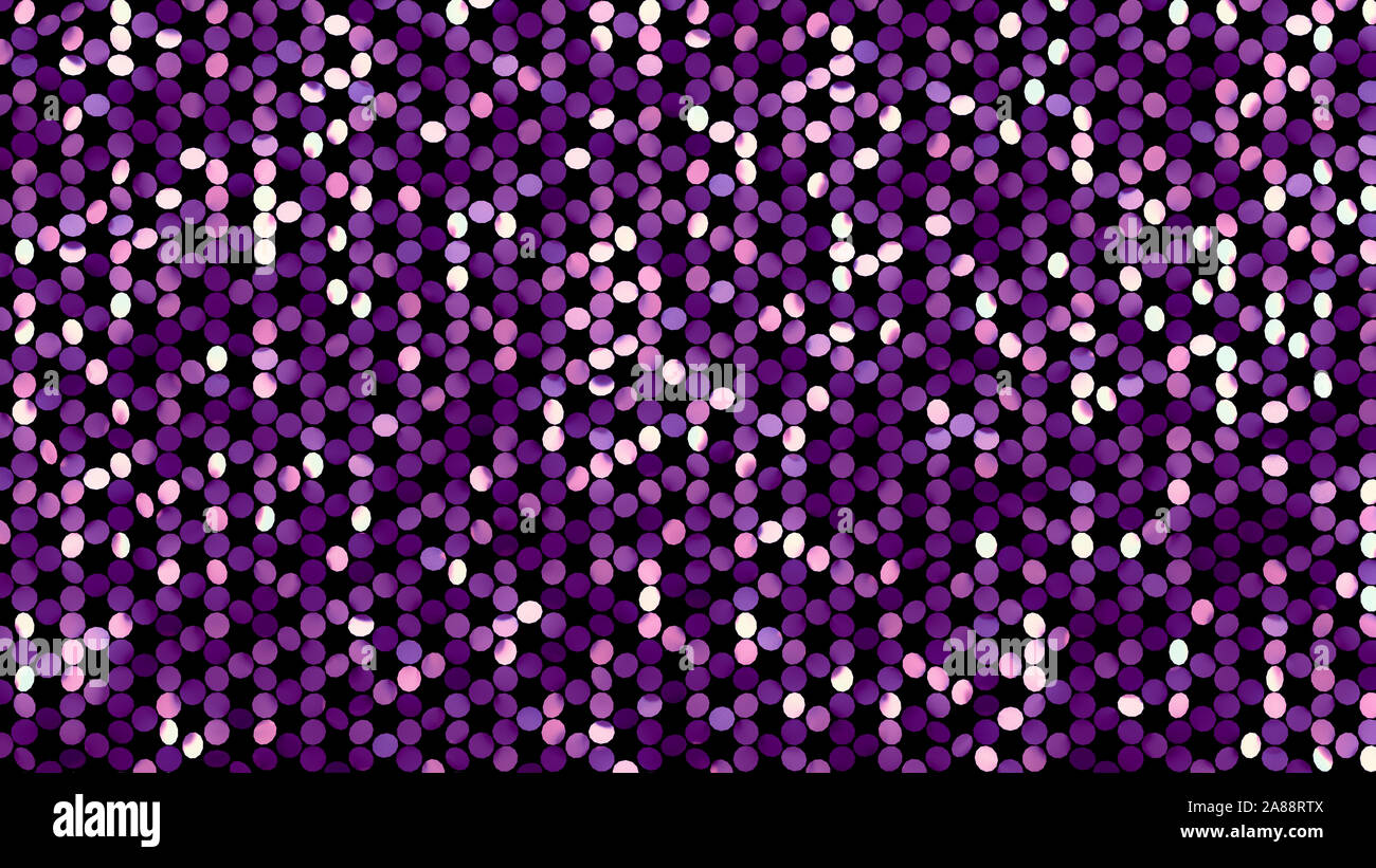 Beautiful black background with a purple glitter. 3d rendering, 3d ...
