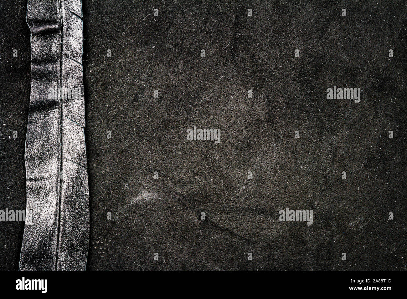 Crumpled black leather texture background. Abstract texture of leather ...