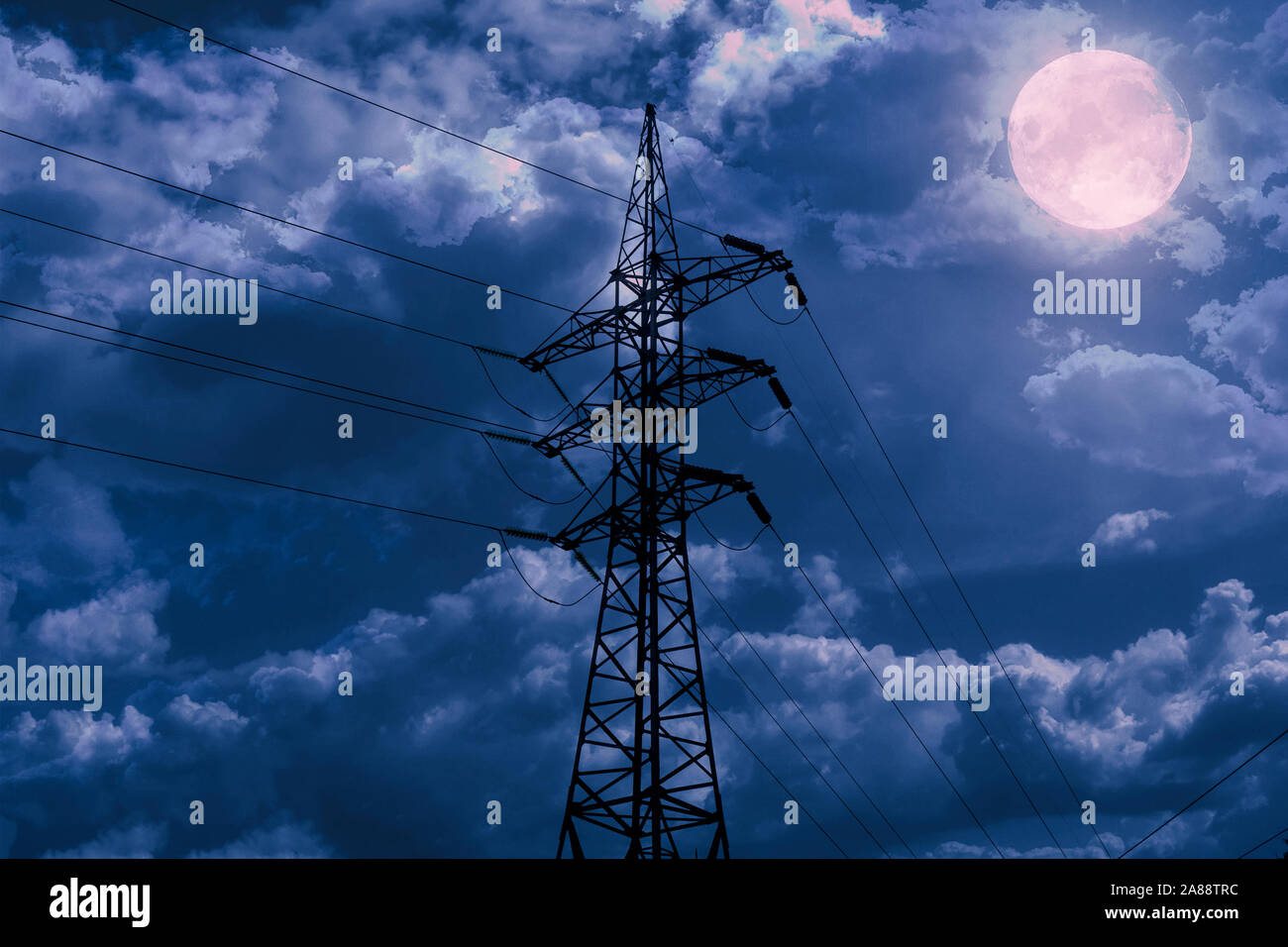 Concept of electric power supply, alternative energy and safety ...
