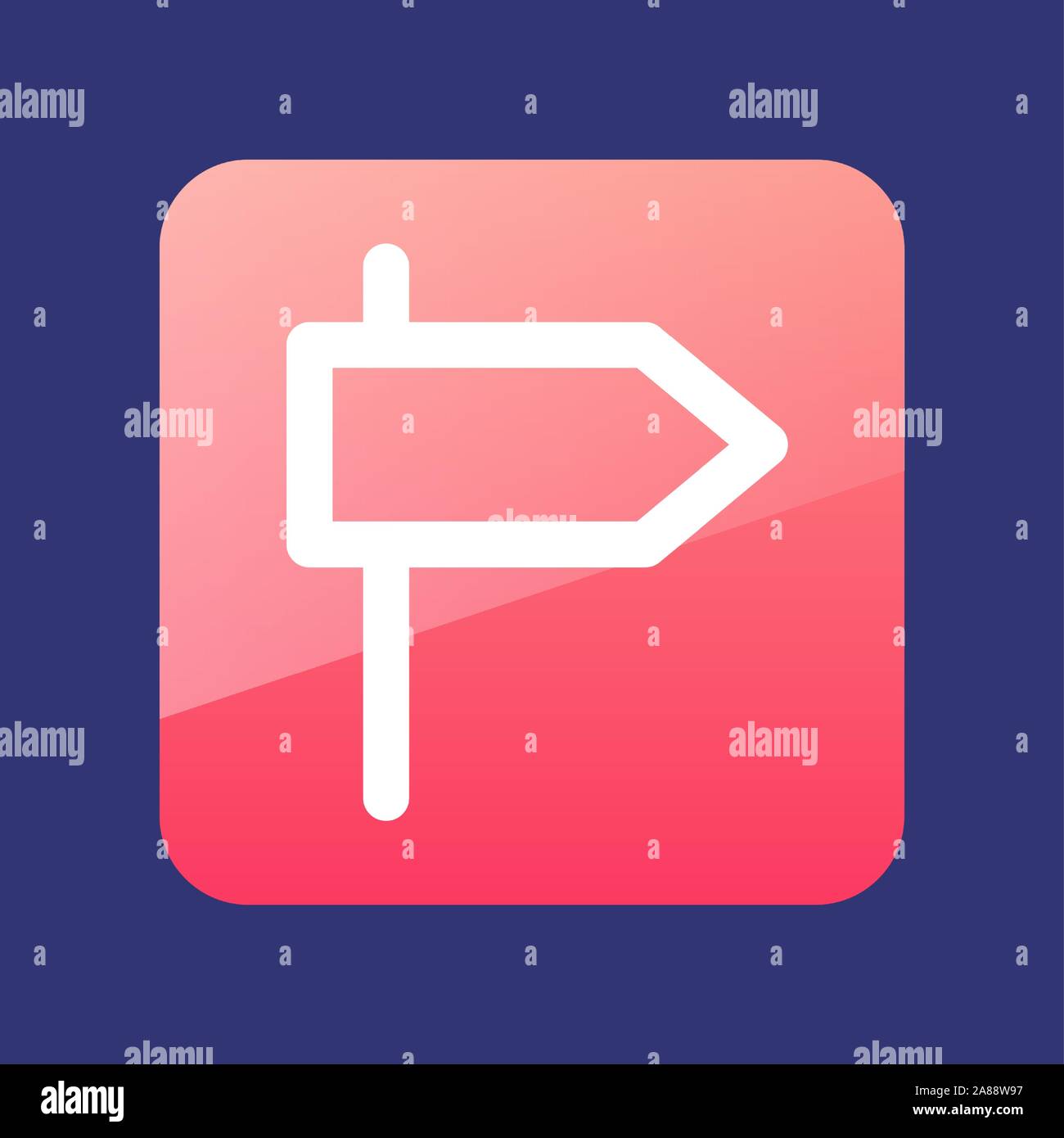 Road Signpost vector icon, travel illustration , eps 10 Stock Vector ...