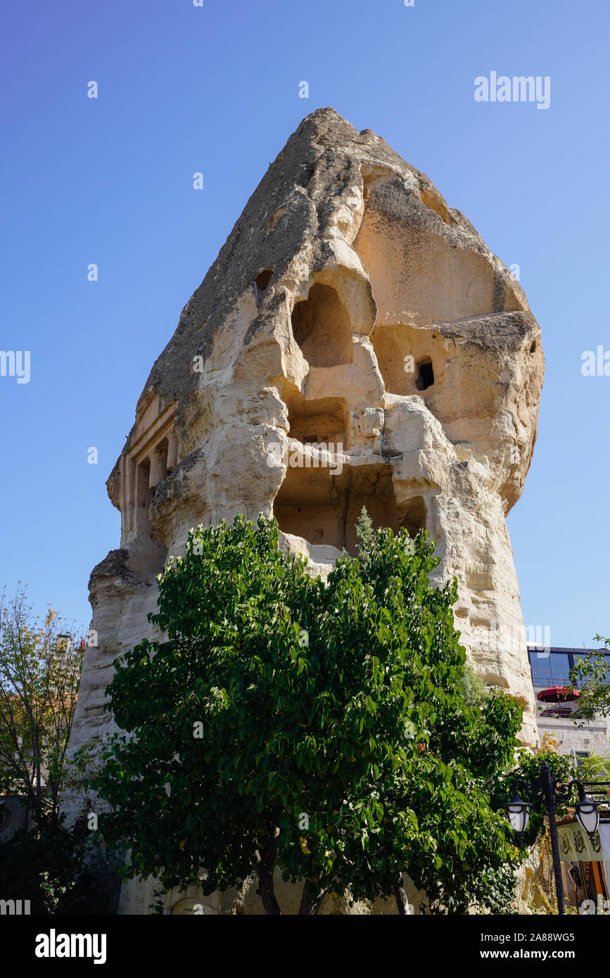 Rome Castle in Göreme, Rock tombs are commonly used in Cappadocia ...