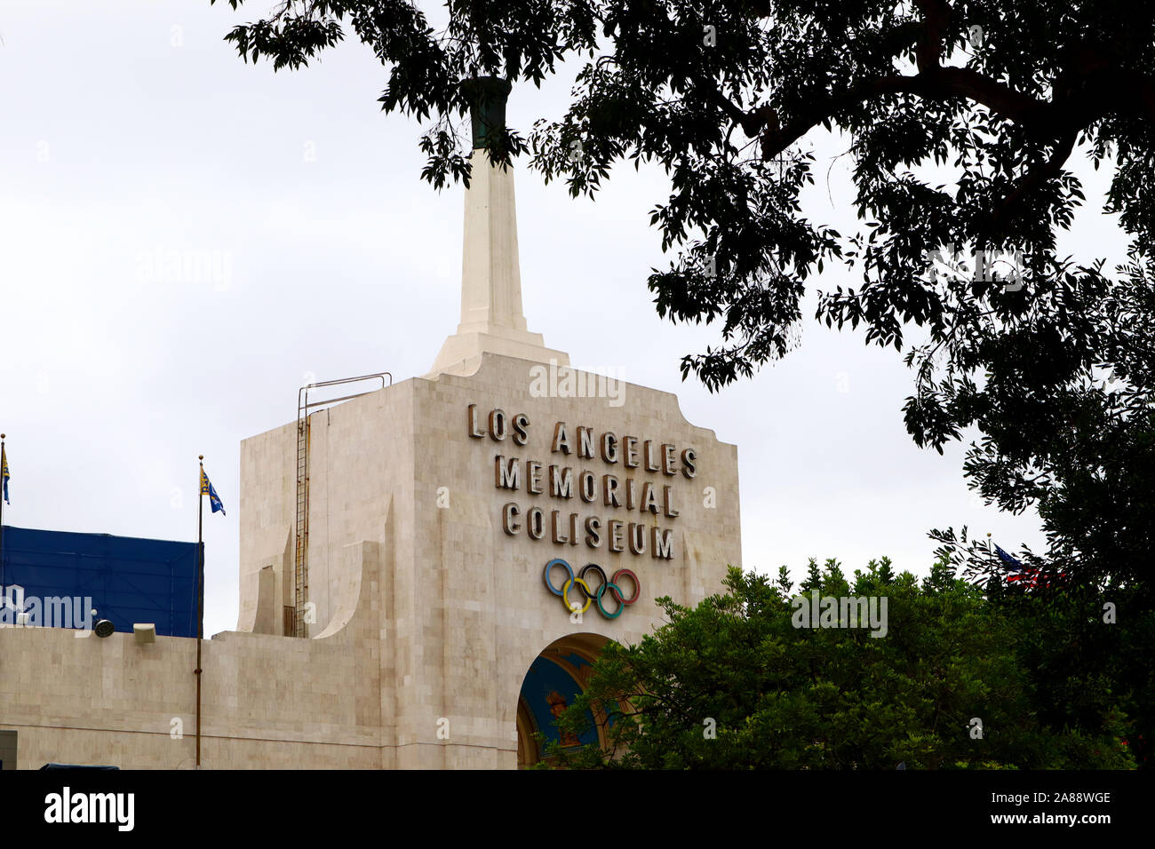 Los Angeles Memorial Coliseum located in the Exposition Park - Los ...