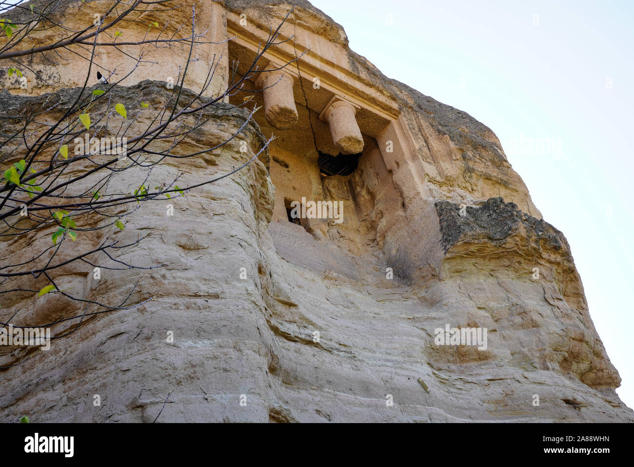 Rome Castle in Göreme, Rock tombs are commonly used in Cappadocia ...