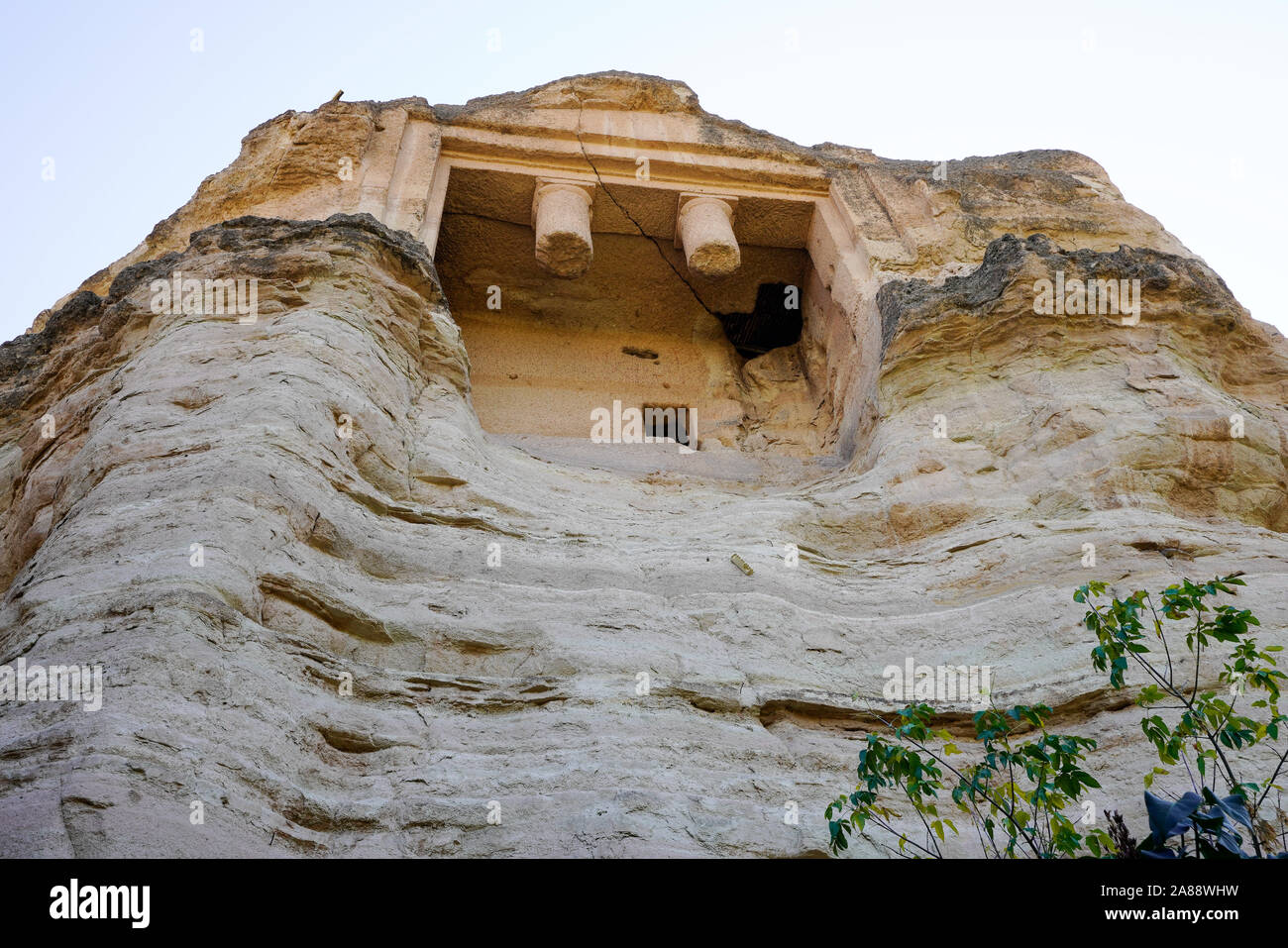 Rome Castle in Göreme, Rock tombs are commonly used in Cappadocia ...
