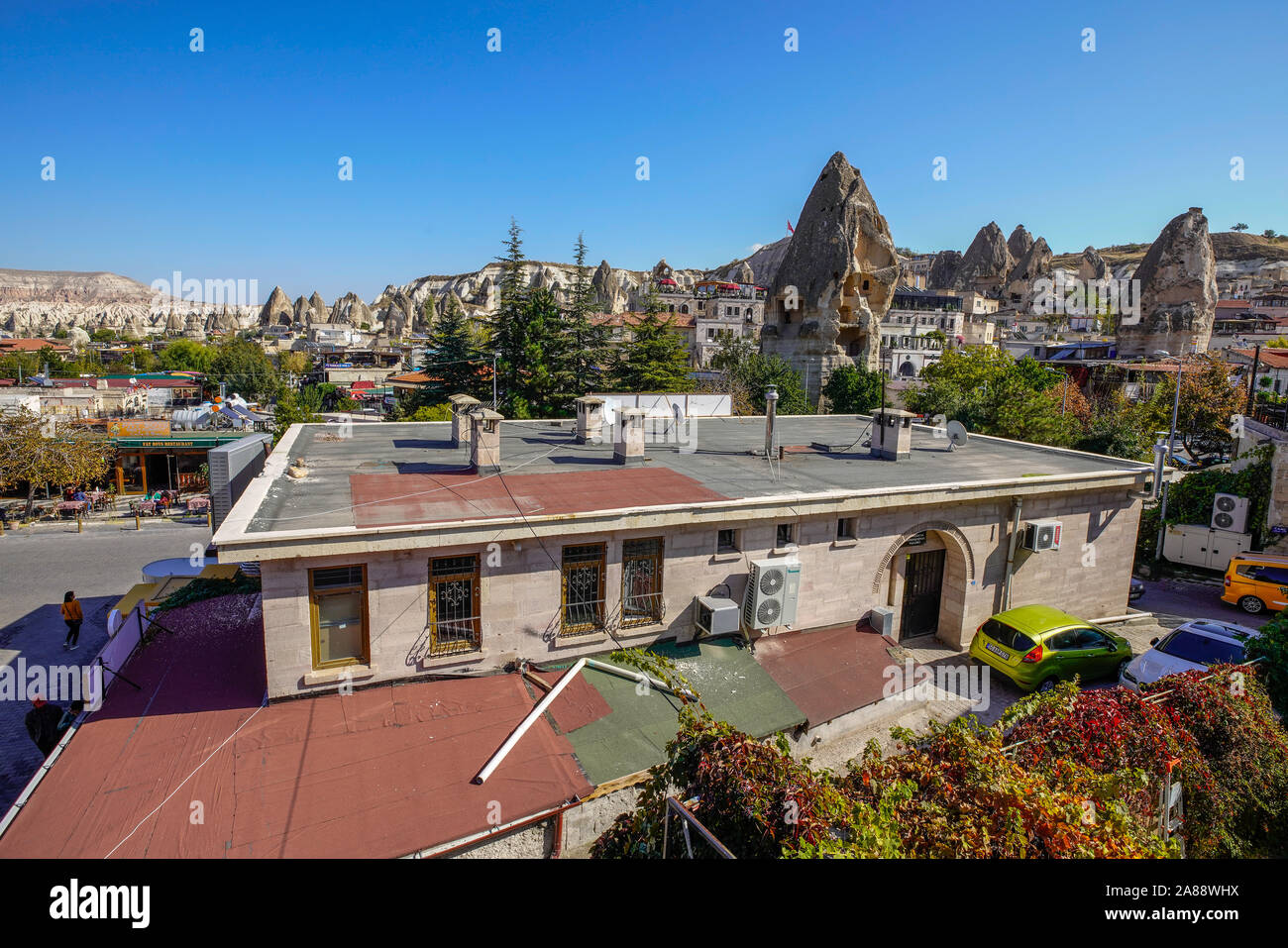 Rome Castle in Göreme, Rock tombs are commonly used in Cappadocia ...
