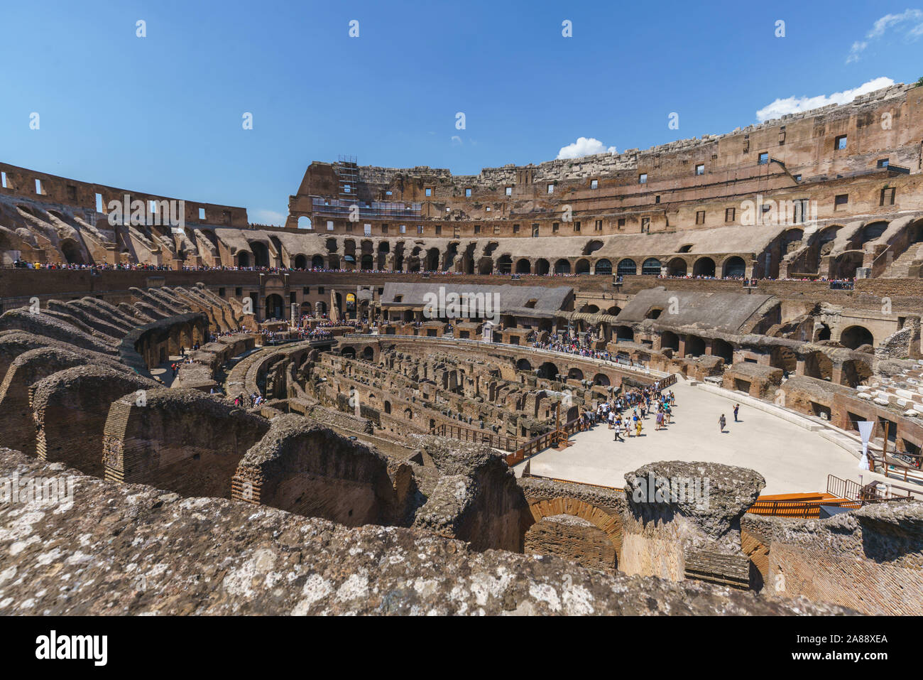 View inside ancient colosseum in hi-res stock photography and images ...