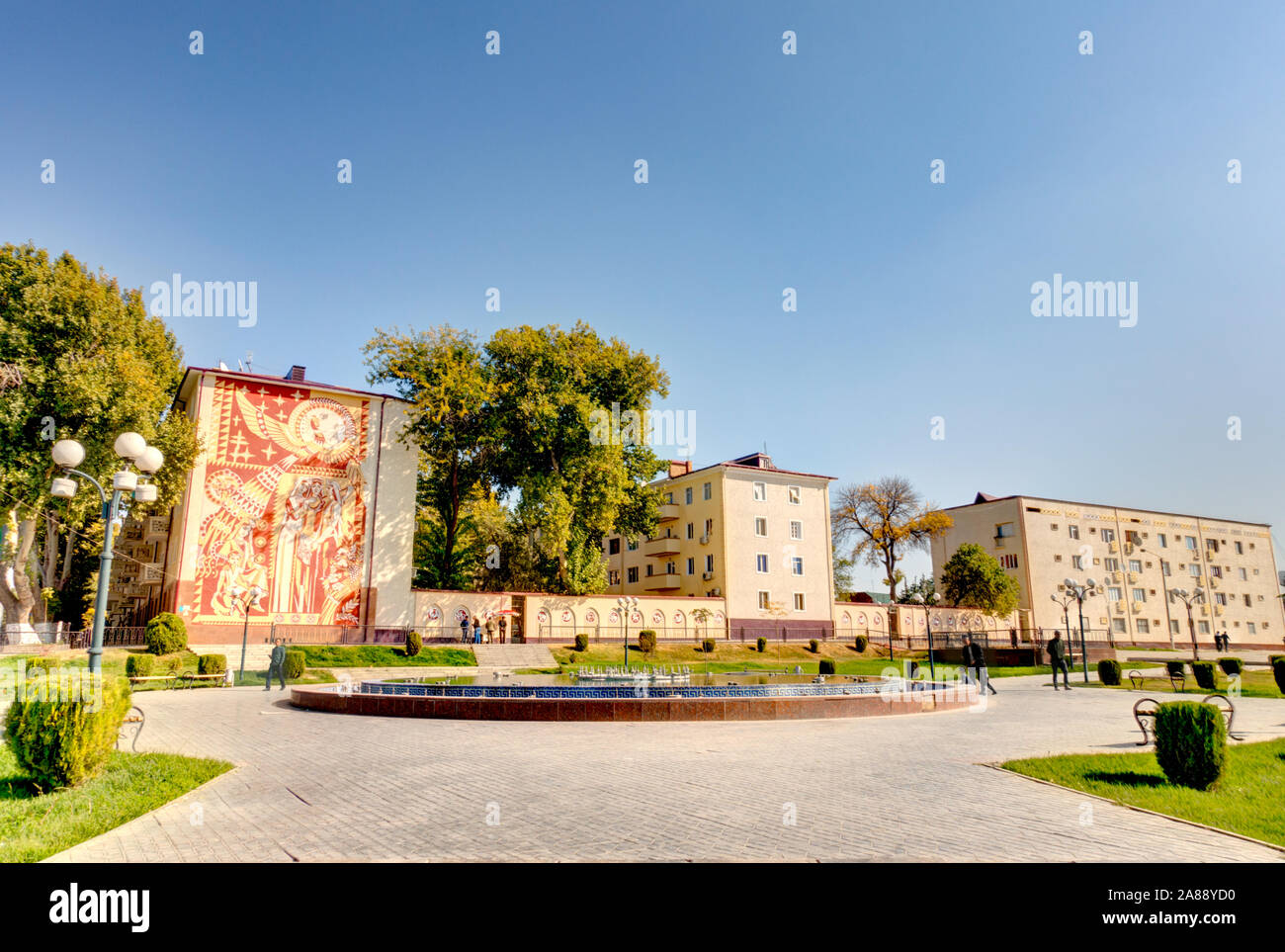 Samarkand, Modern city Stock Photo - Alamy