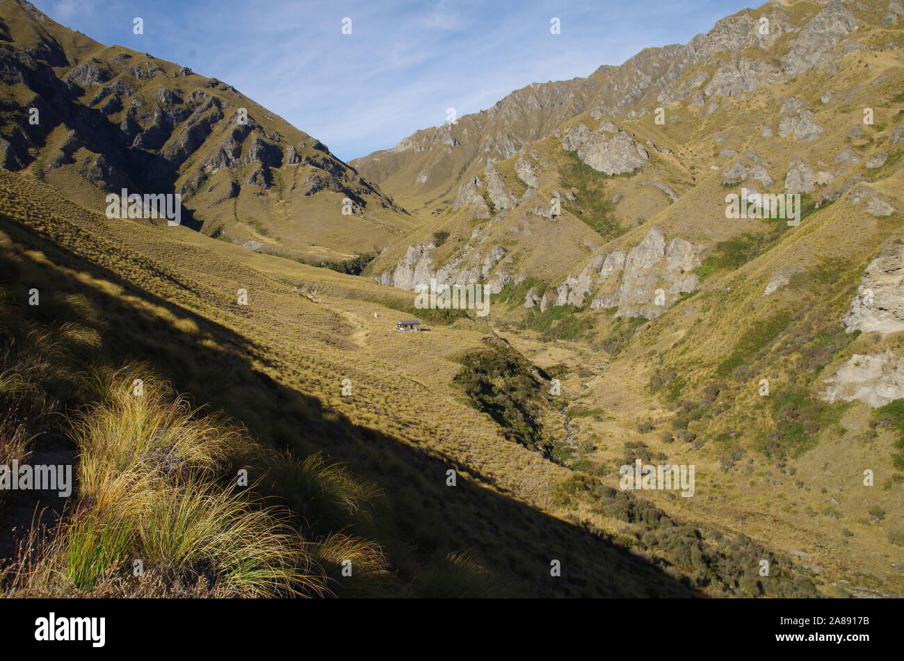 Te Araroa Trail. Motatapu Alpine Track. South Island. New Zealand Stock ...