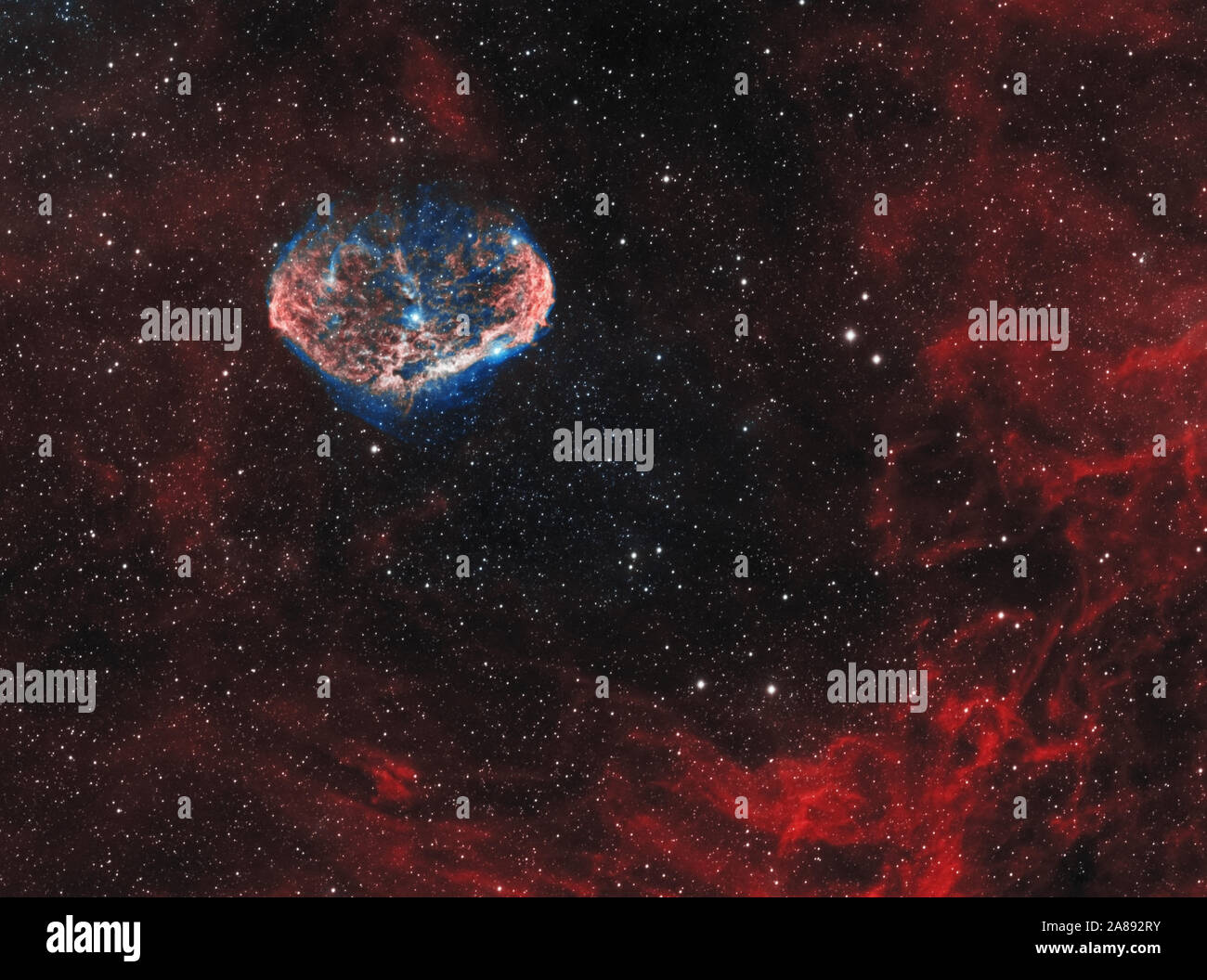 Crescent Nebula (NGC 6888, Caldwell 27) is an emission nebula in the ...