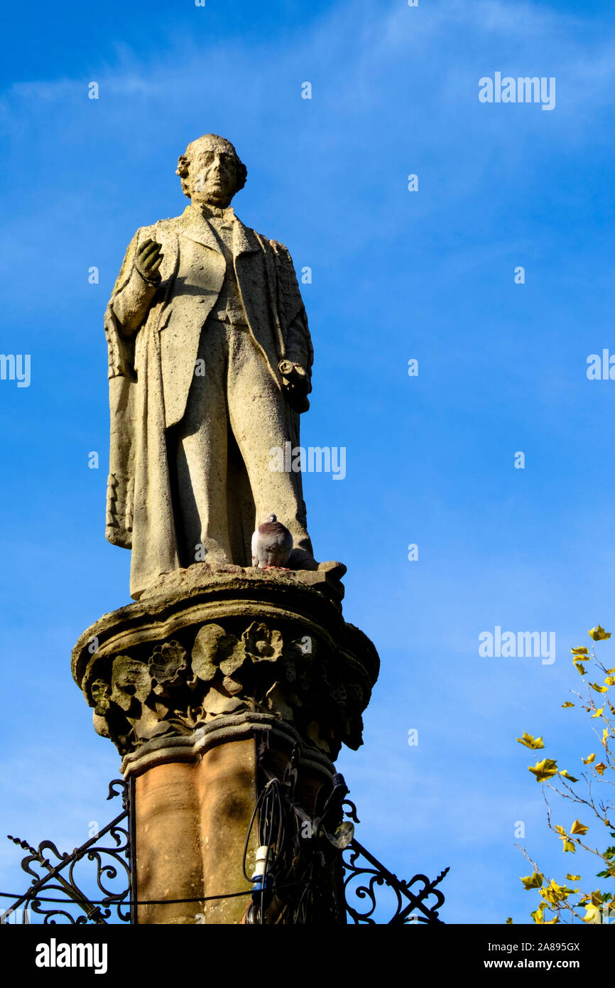 Statue of Thomas Sotheron Estcourt former MP of Devizes; a market town ...