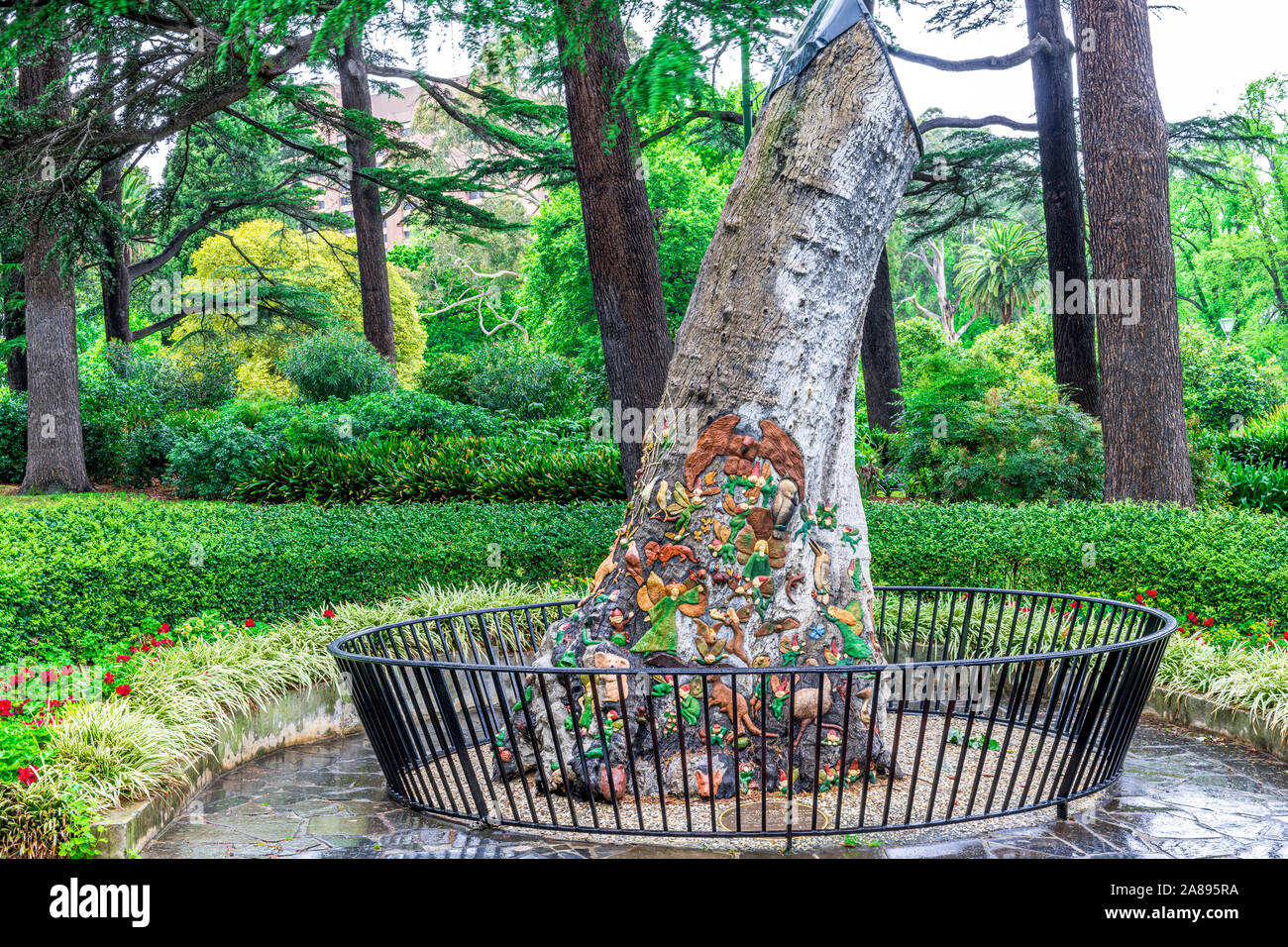 Fitzroy gardens fairy tree hi-res stock photography and images - Alamy