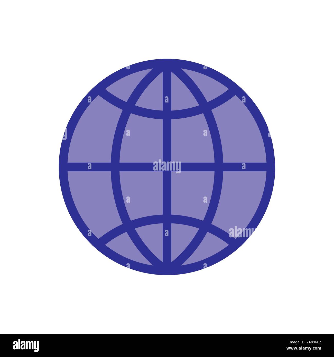 Flat Globe Icon Png