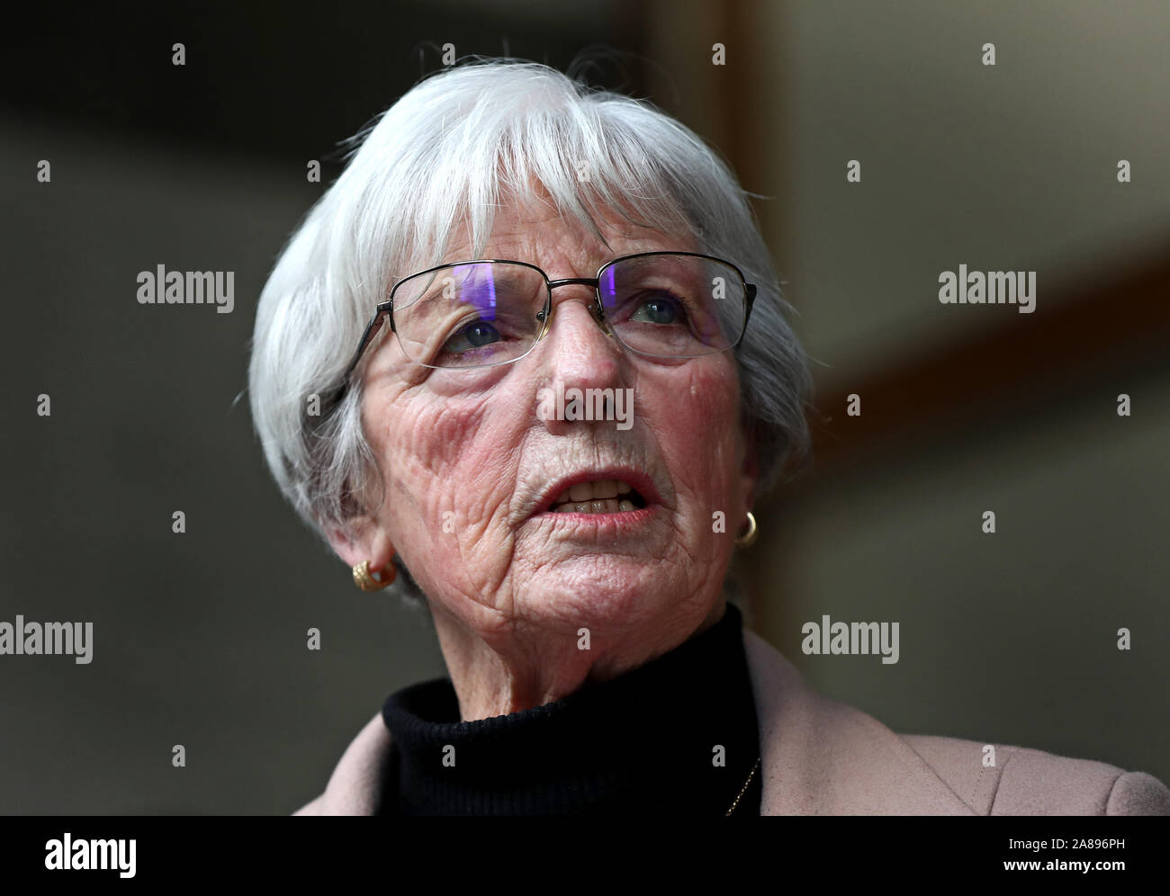 Marie McCourt, mother of Helen McCourt, after she gave evidence at a ...