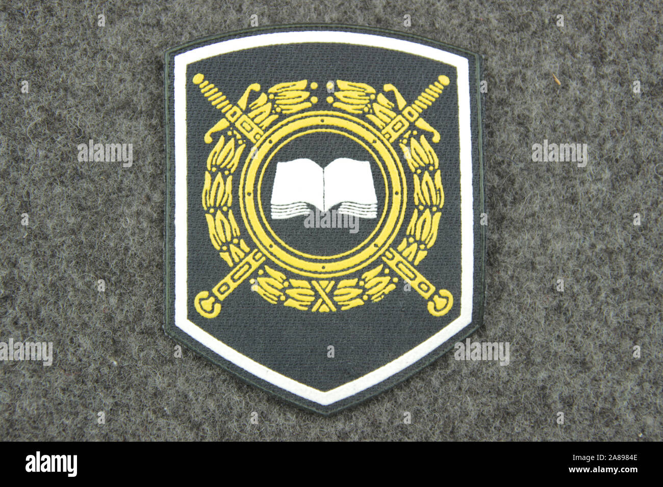 Russian military chevron. Russian Army patch on solder's uniform ...