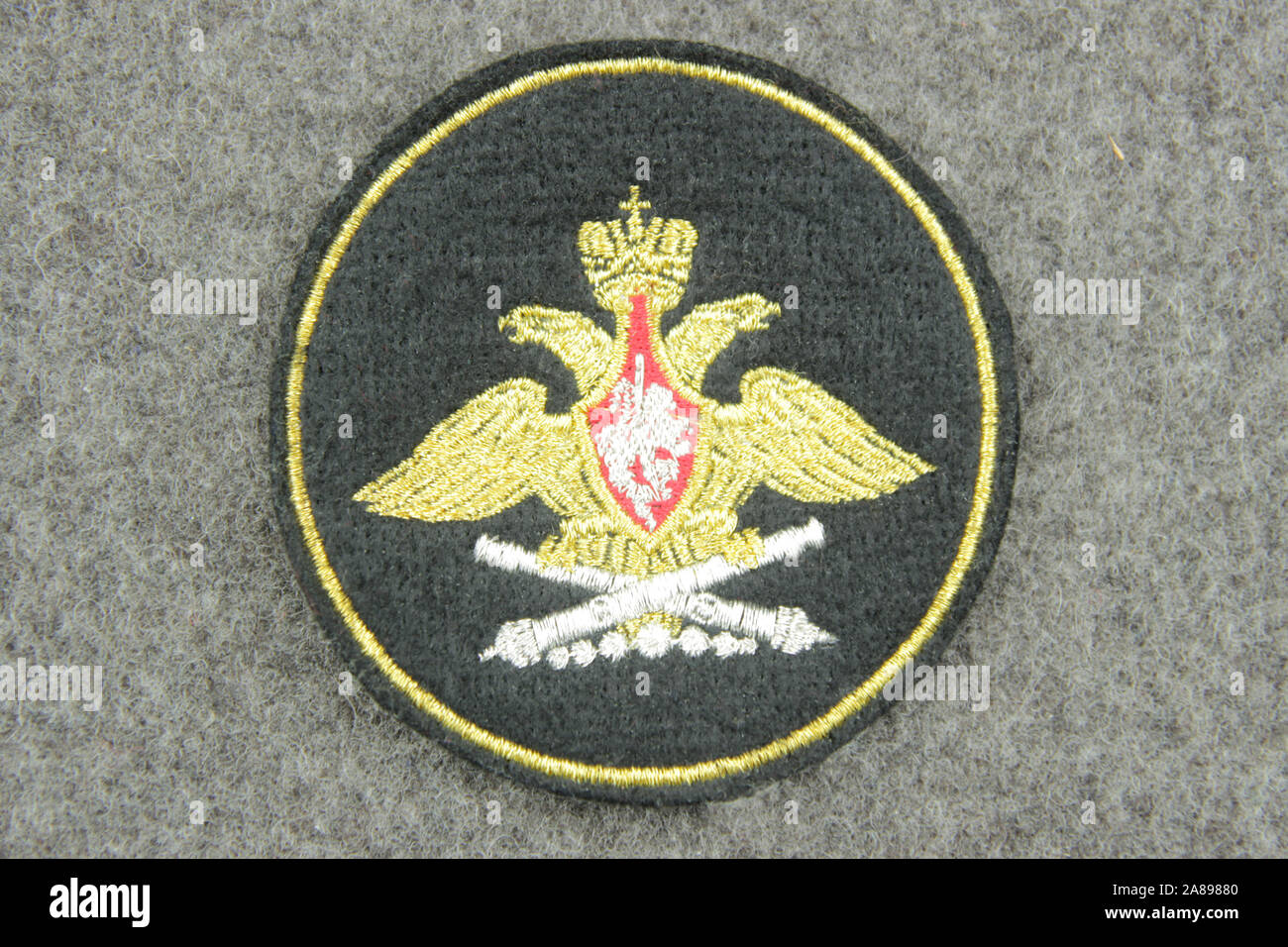 Russian military chevron. Russian Army patch on solder's uniform ...