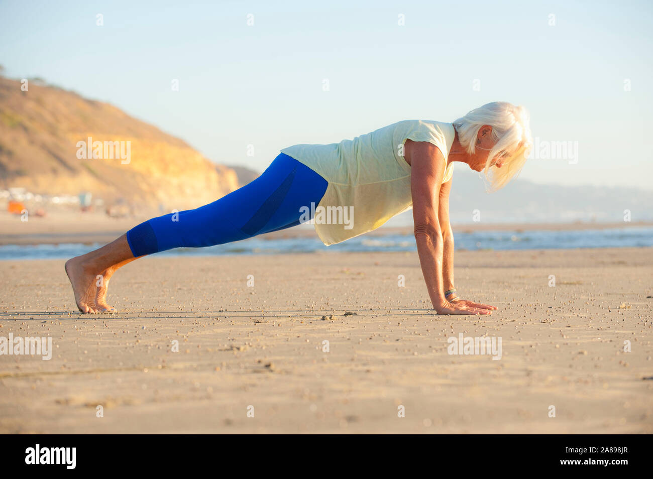 Mature woman doing push hi-res stock photography and images - Alamy