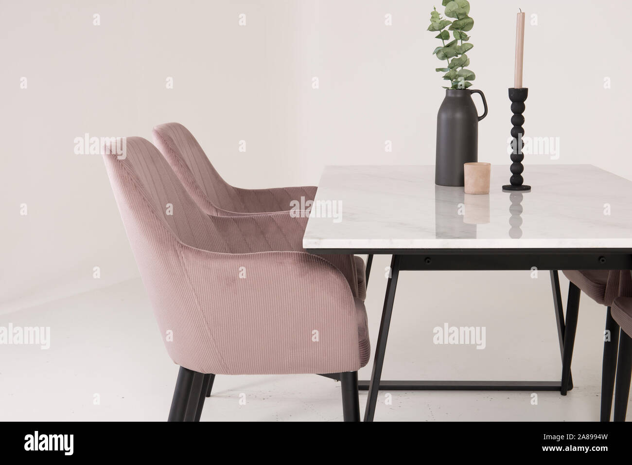 Luxury chair and table sets for interior design isolated on gray ...