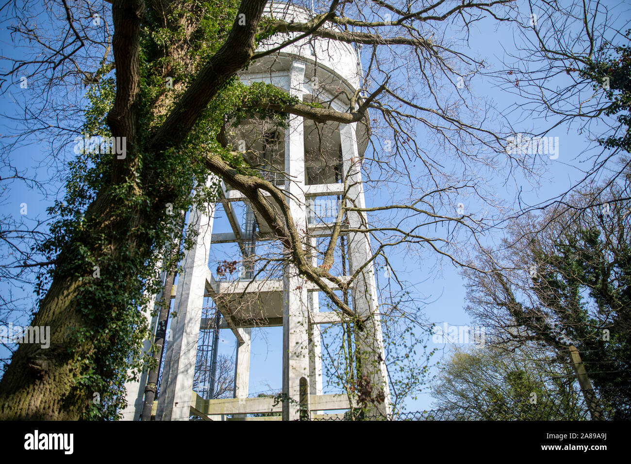 Water tower ladder climbing hi-res stock photography and images - Alamy