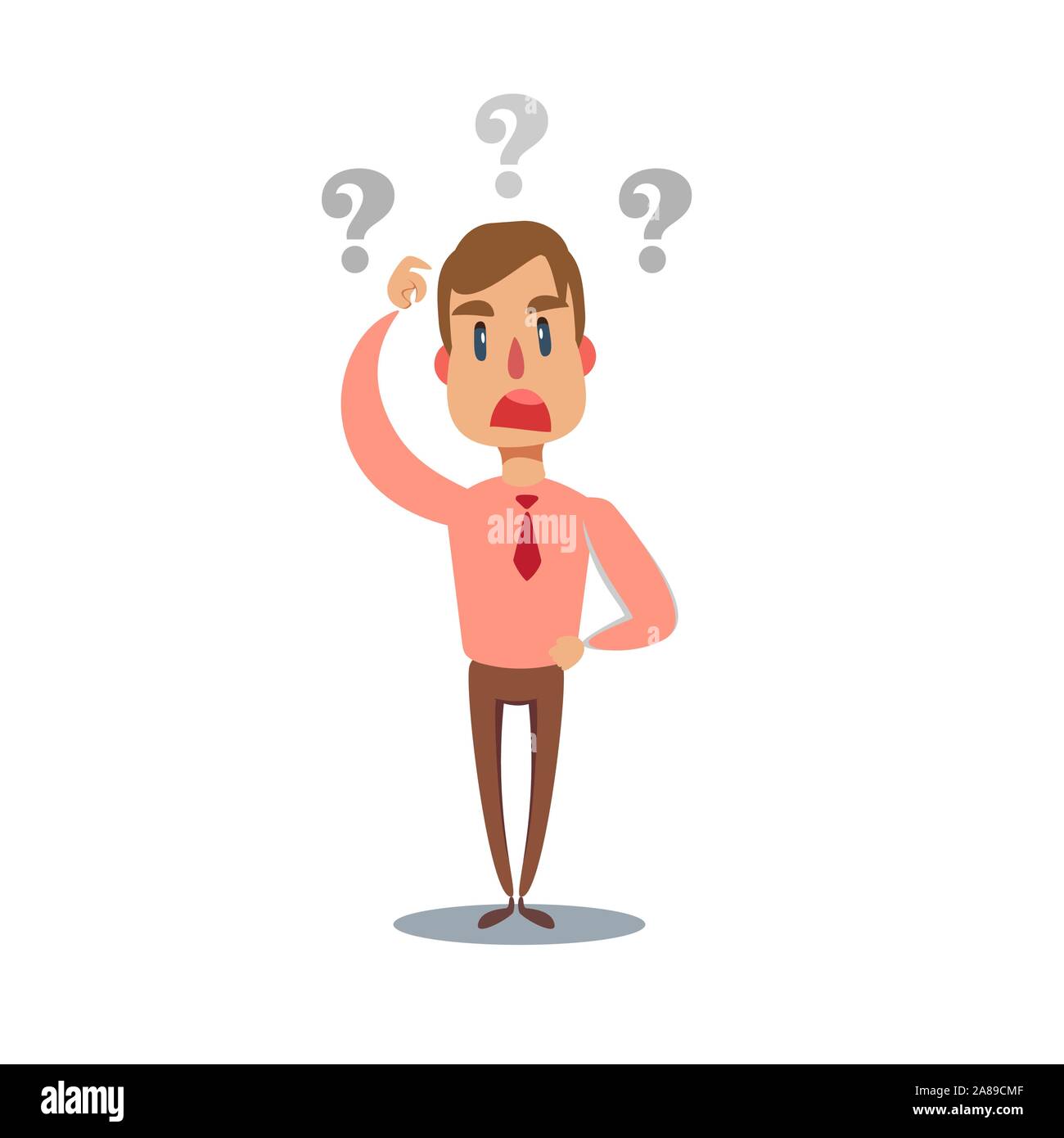 business thinking with question marks Stock Vector Image & Art - Alamy