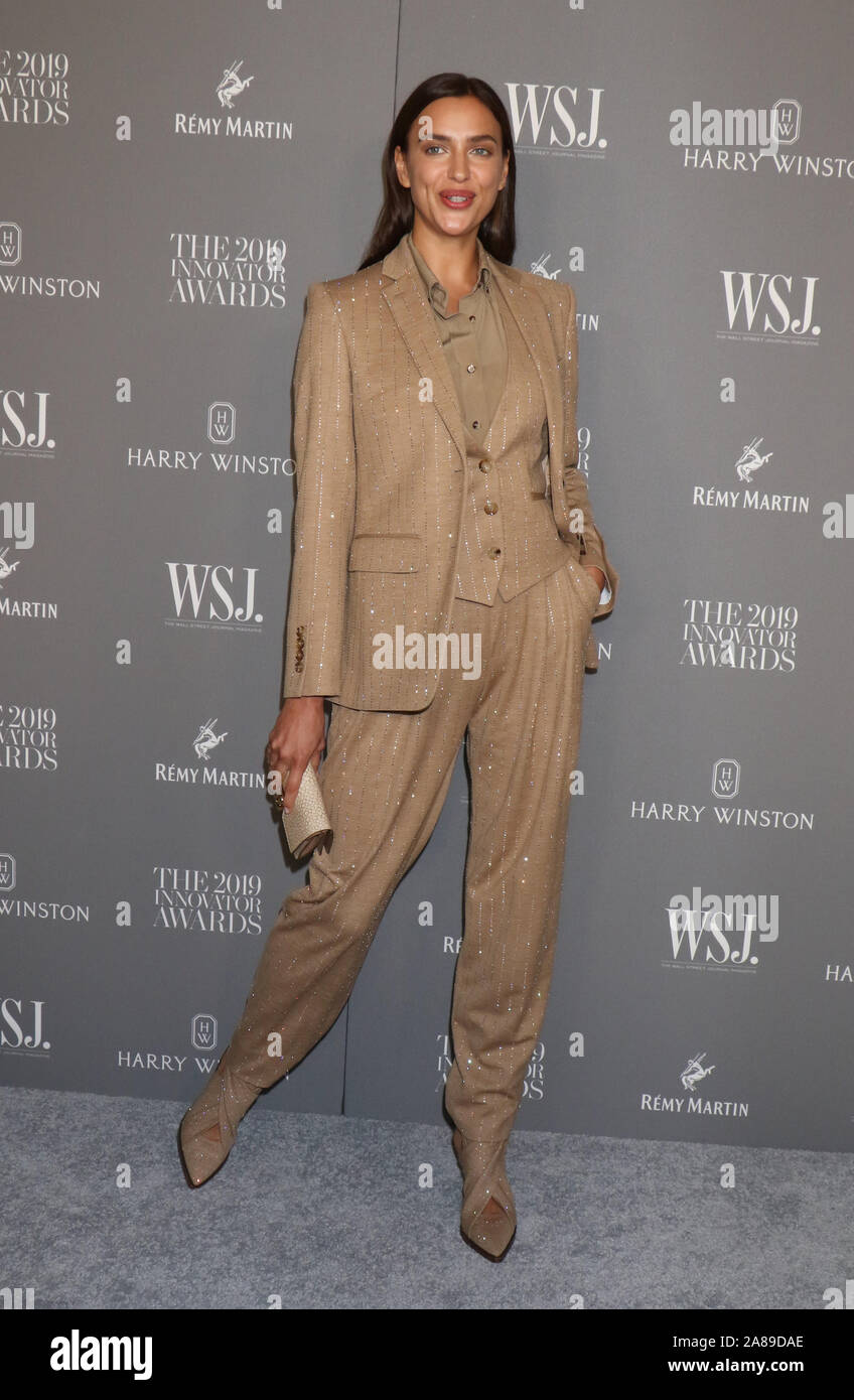 November 06, 2019 Irina Shayk at WSJ Magazine Innovators 2019 Awards at ...