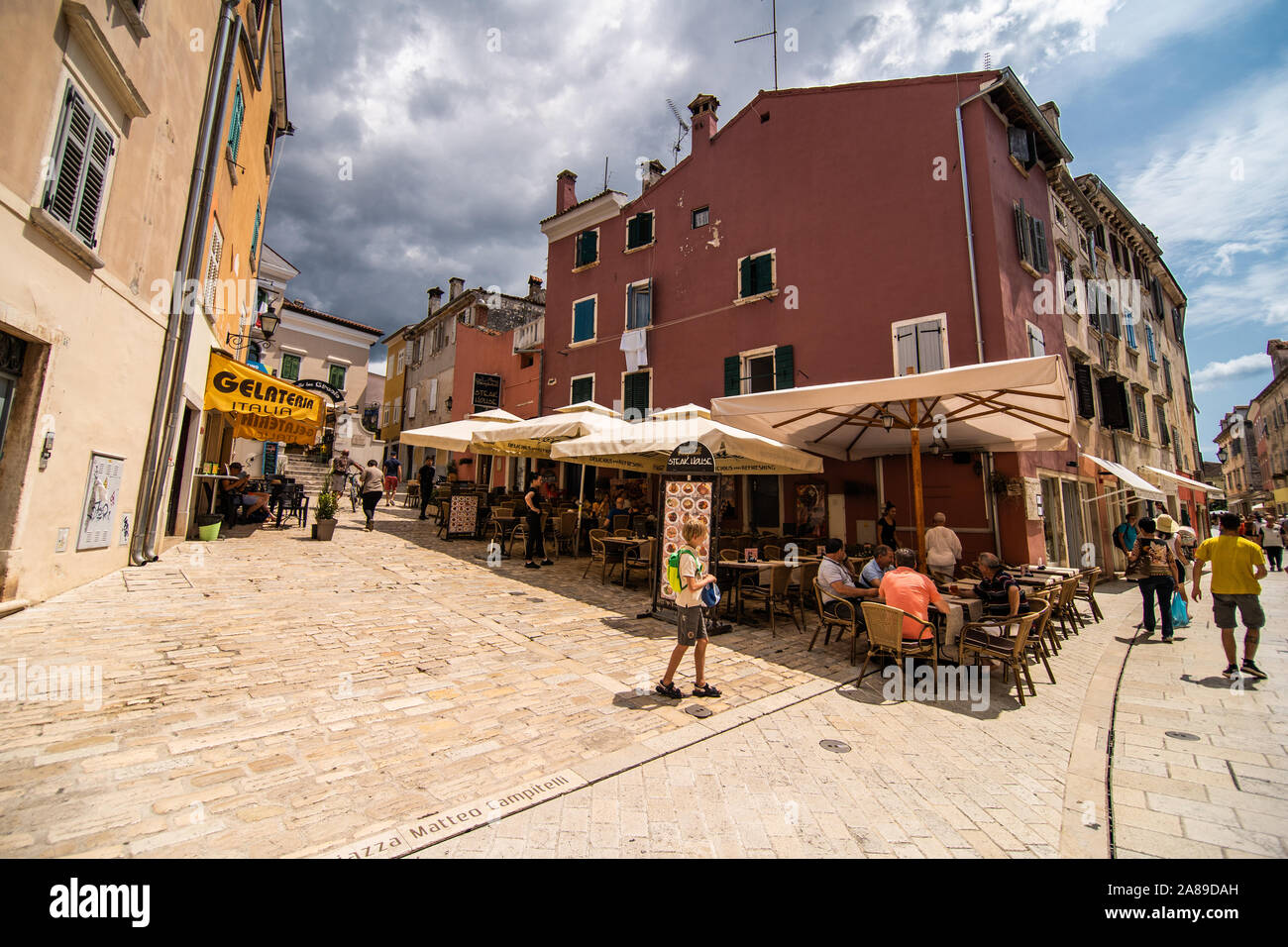 Pedestrian street in rovinj hi-res stock photography and images - Alamy