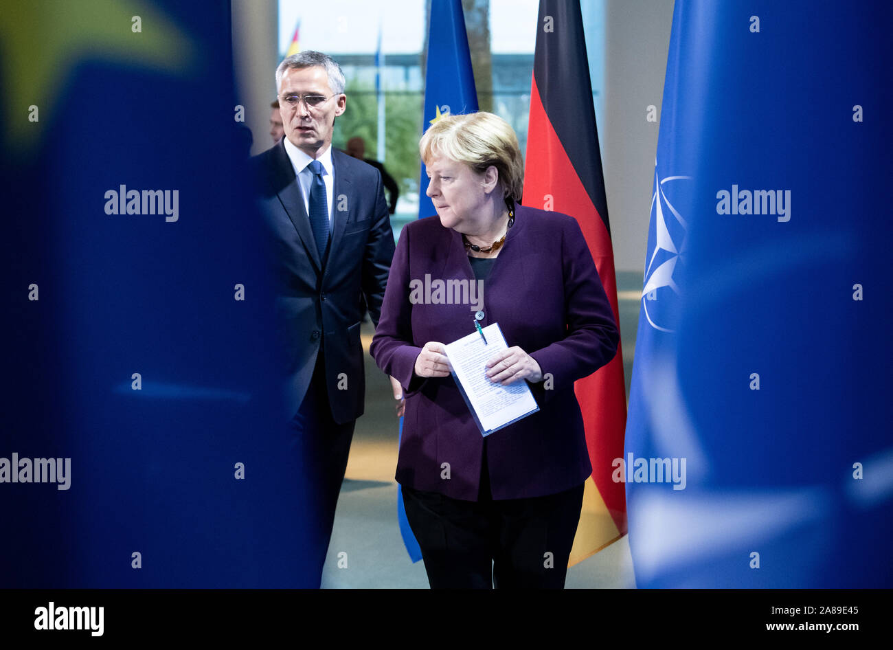 Berlin, Germany. 07th Nov, 2019. Federal Chancellor Angela Merkel (CDU ...