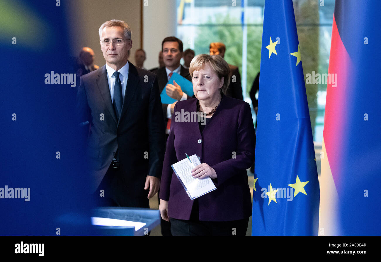 Berlin, Germany. 07th Nov, 2019. Federal Chancellor Angela Merkel (CDU ...