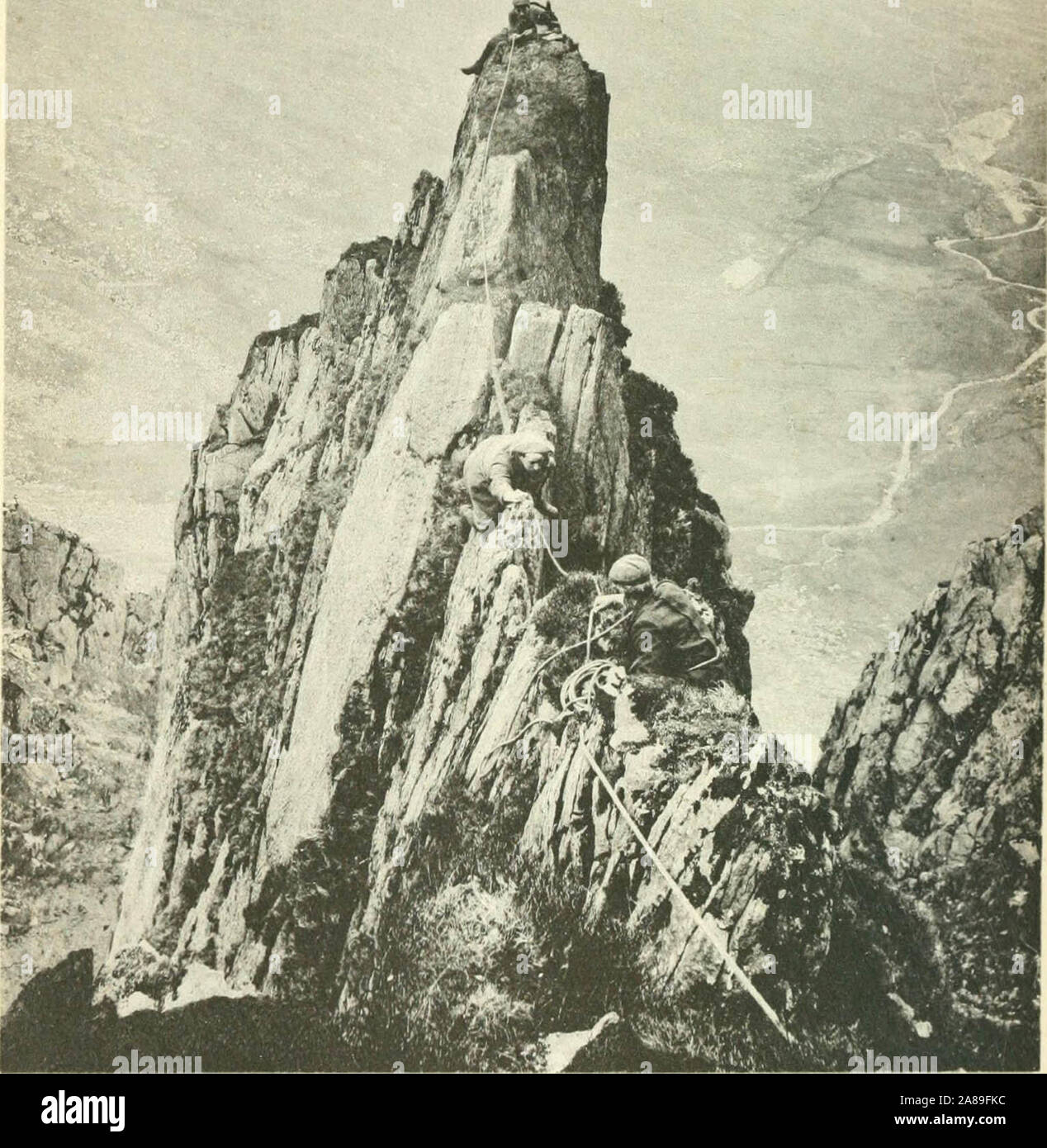 "Rock-climbing in North Wales" (1906 Stock Photo - Alamy