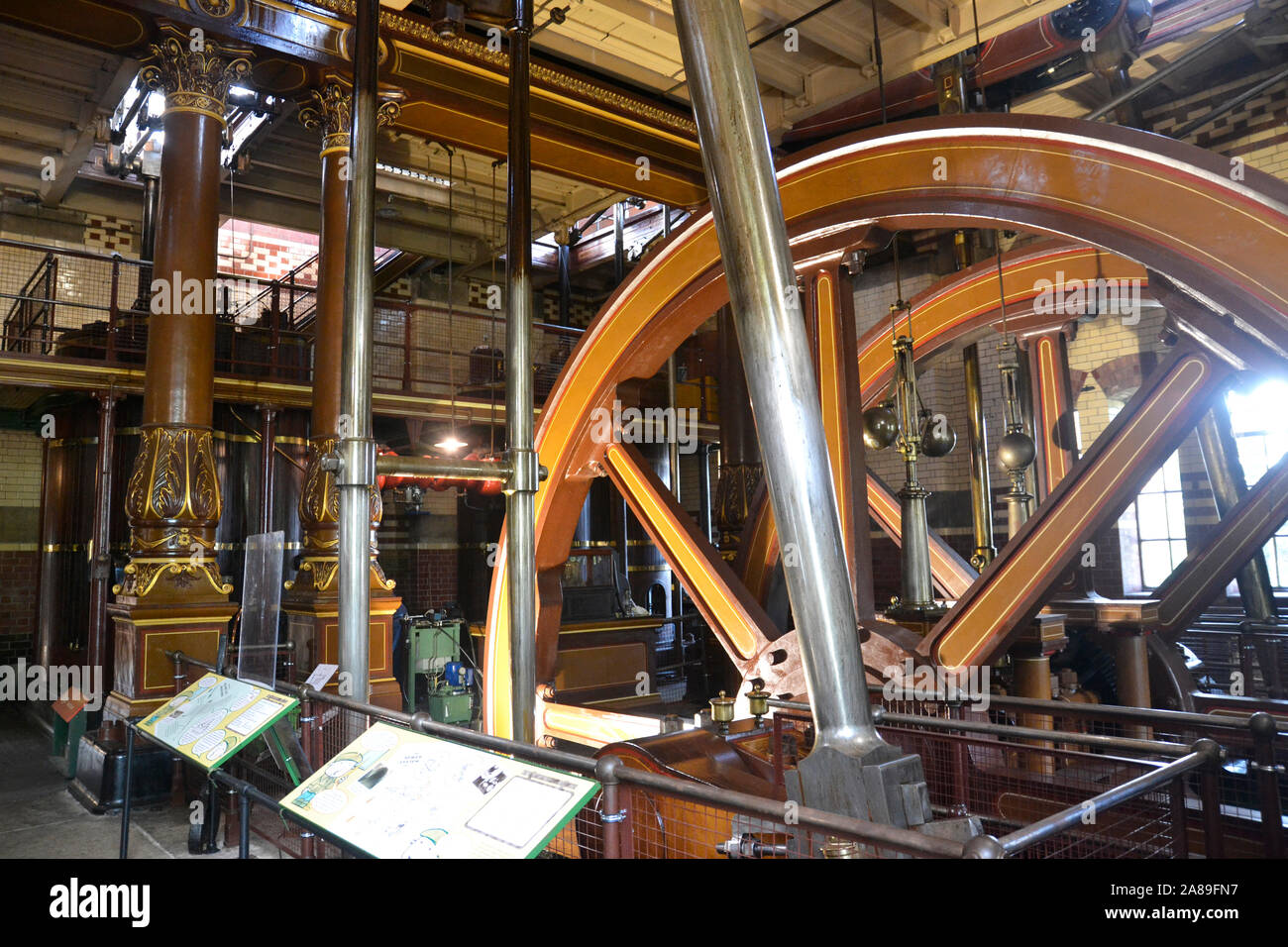 Beam engines in operation at Abbey Pumping Station in Leicester ...