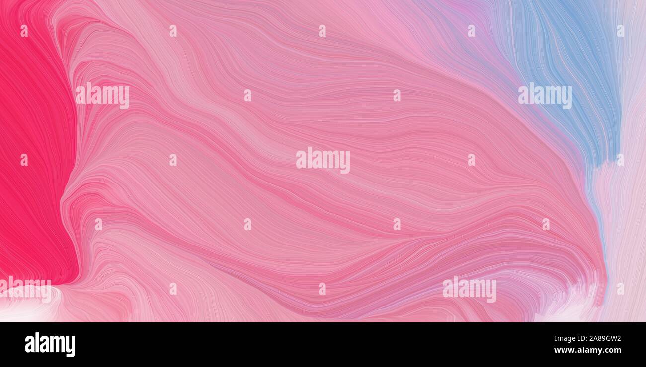 curved lines background or backdrop with pastel magenta, moderate pink ...