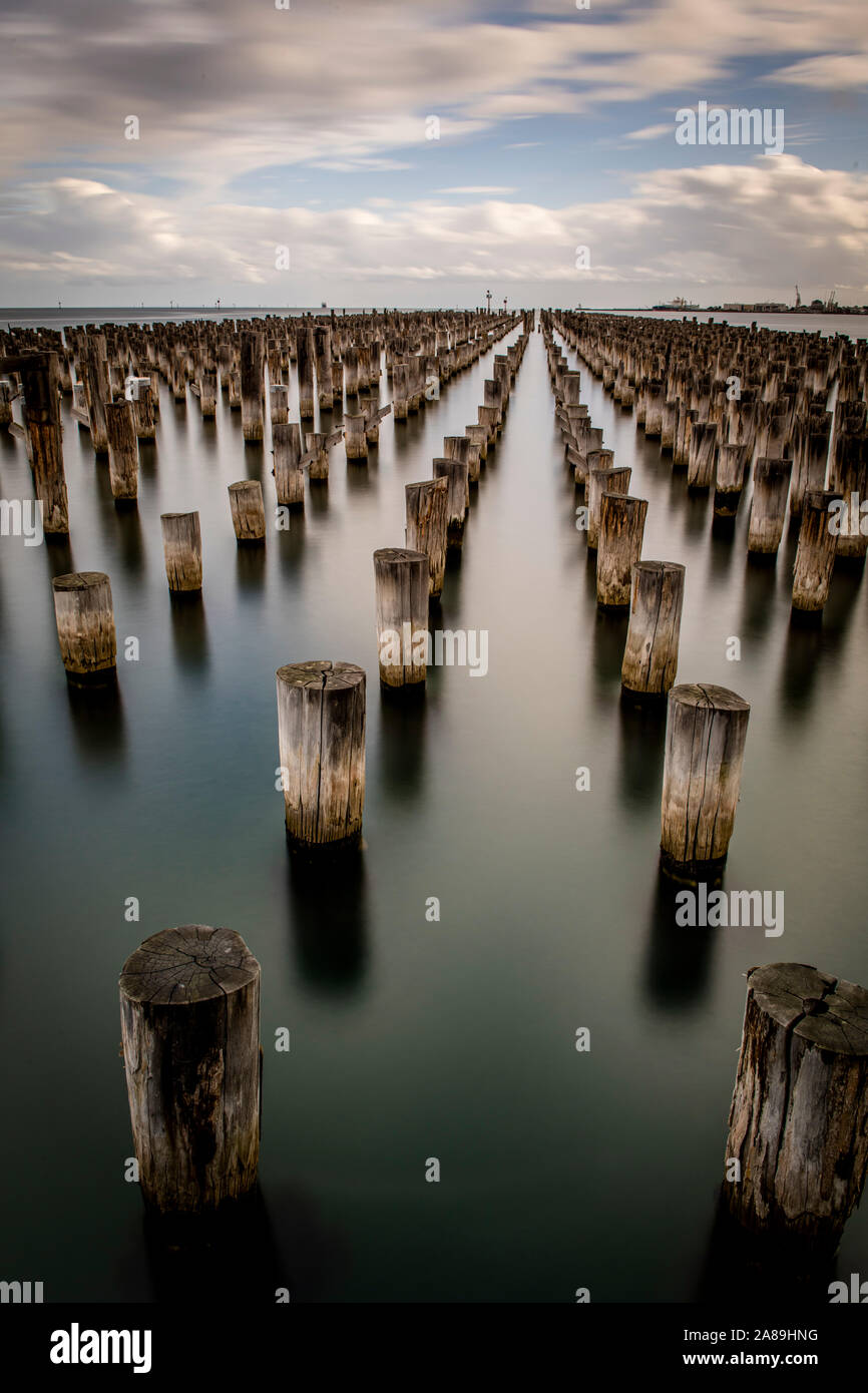 4 Nov 19. Melbourne, Australia. Original pylons, circa 1912 of Princess ...