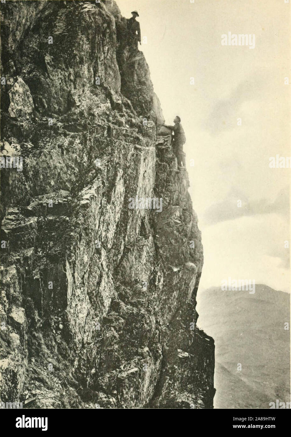 "Rock-climbing in North Wales" (1906 Stock Photo - Alamy