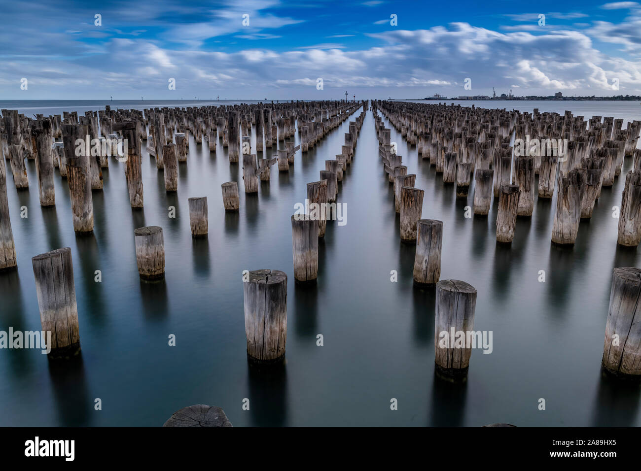 4 Nov 19. Melbourne, Australia. Original pylons, circa 1912 of Princess ...