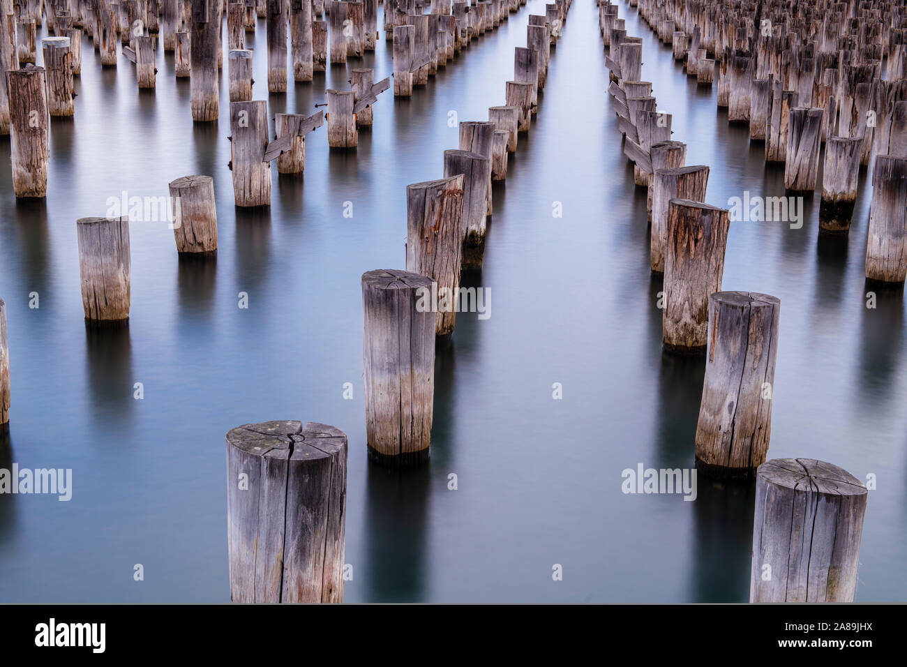 4 Nov 19. Melbourne, Australia. Original pylons, circa 1912 of Princess ...