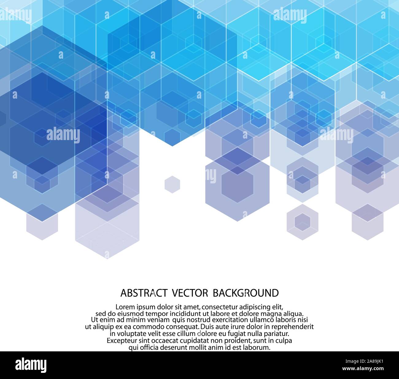 blue hexagon background. abstract illustration. vector pattern. eps 10 ...