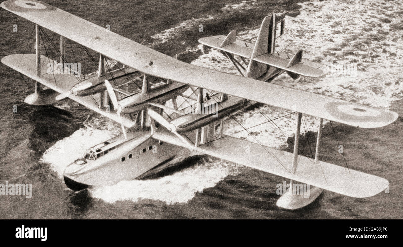 A Short S.14 Sarafand Flying Boat, considered Britain's largest flying ...