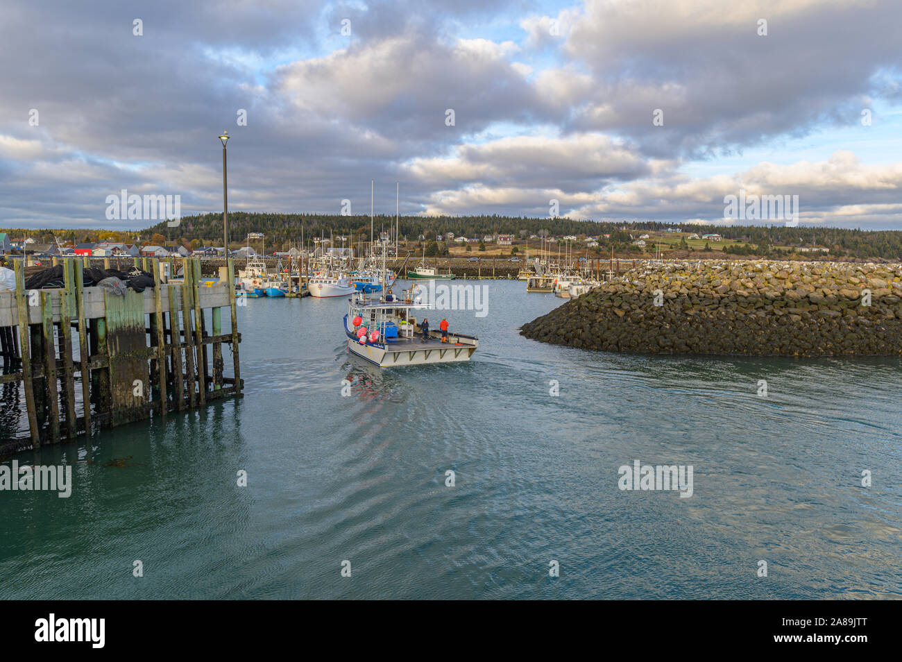 Trawler returning to port hi-res stock photography and images - Alamy