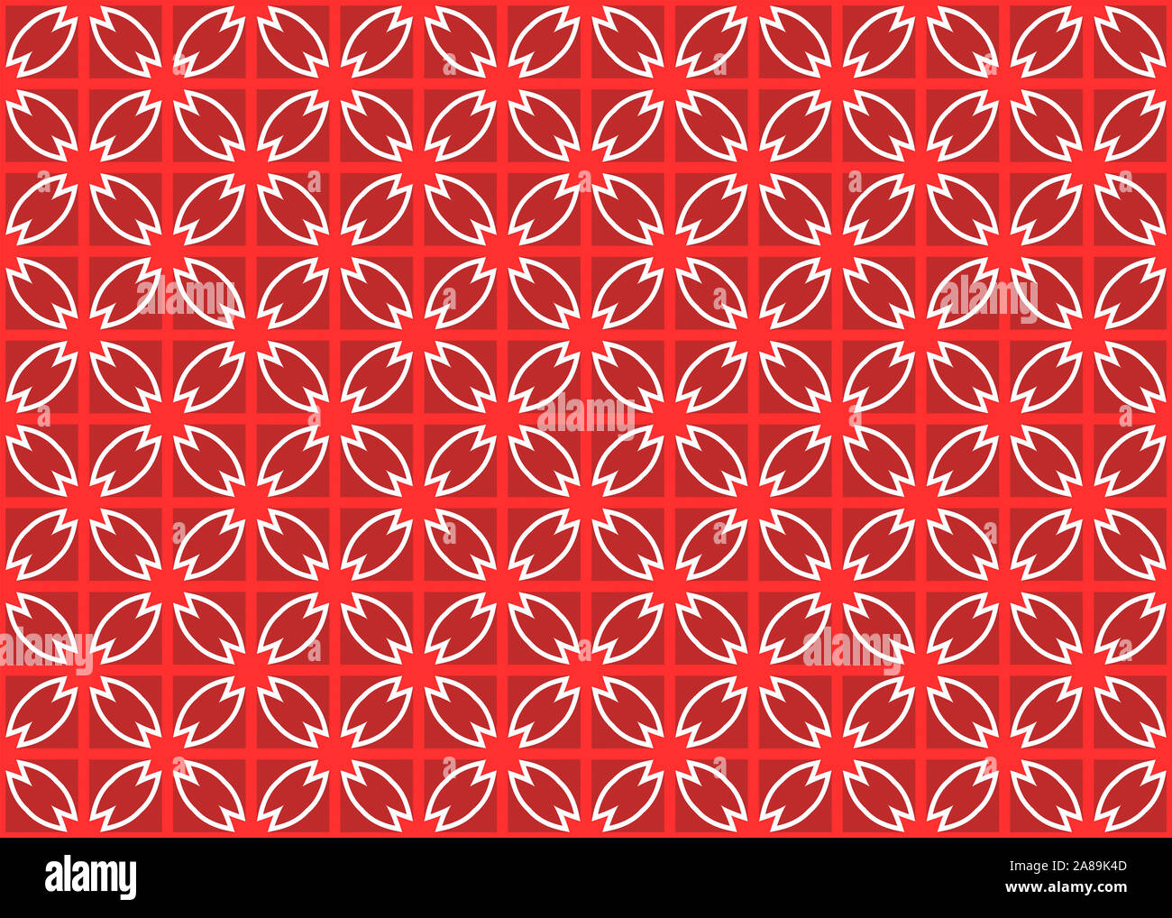 Seamless geometric pattern. In red and white colors Stock Photo - Alamy