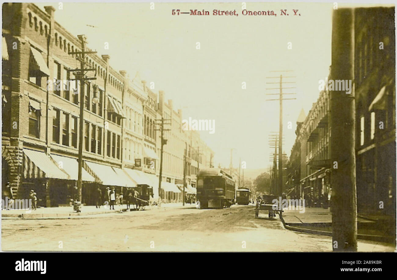 Postcard of main street hi-res stock photography and images - Alamy