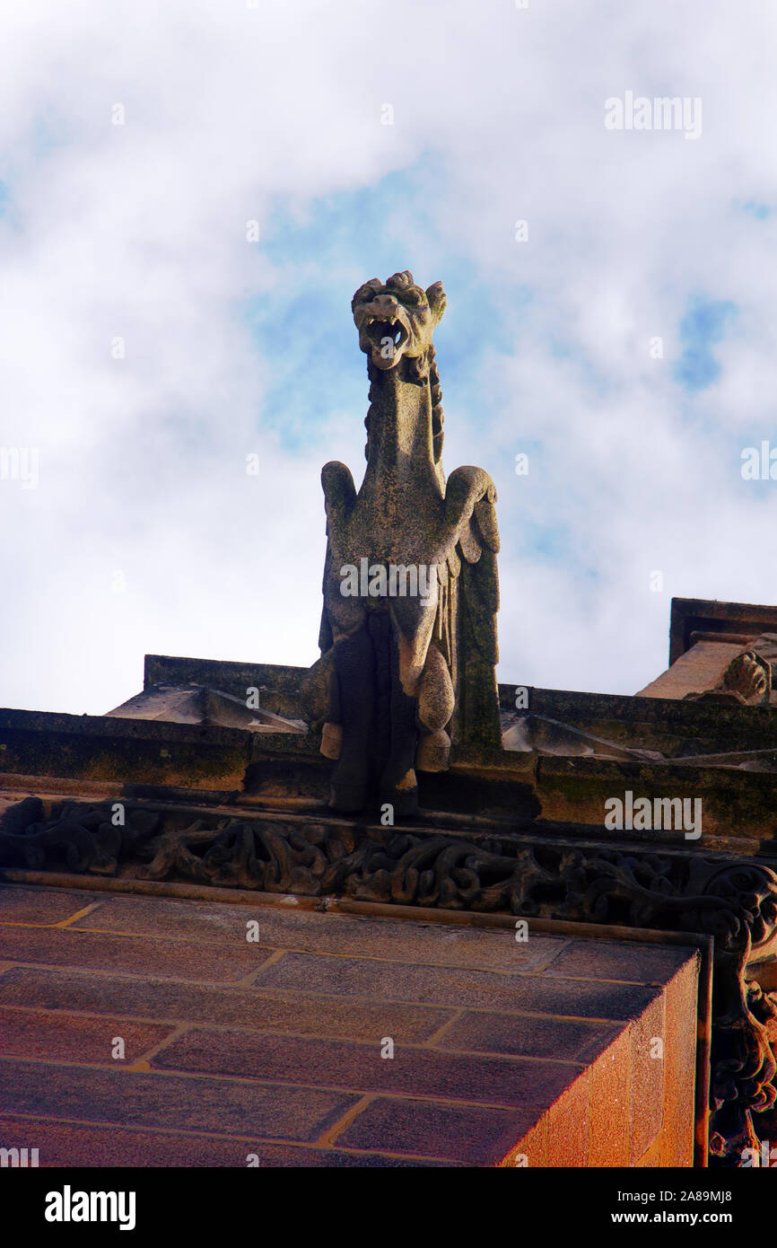 Chimeras, Tarrasque, gargoyles on medieval temples of France, Tarrasque ...