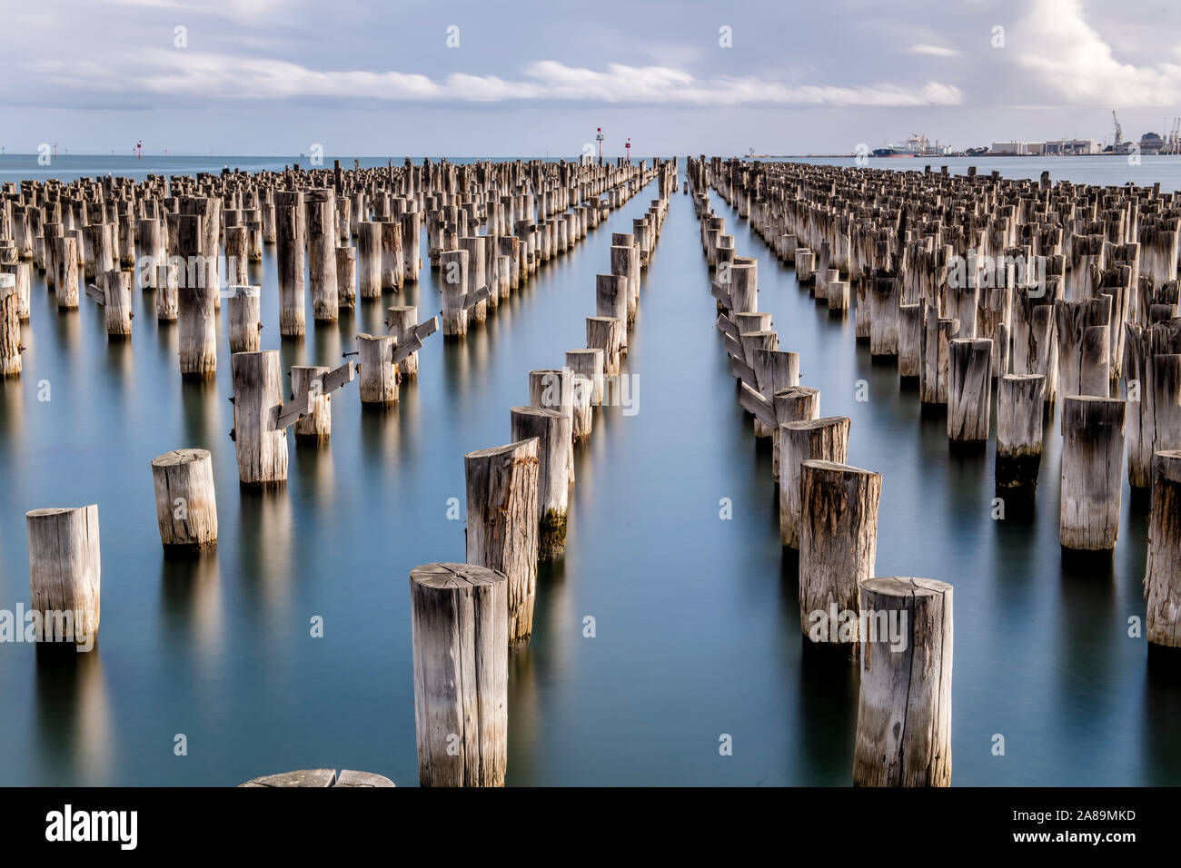 4 Nov 19. Melbourne, Australia. Original pylons, circa 1912 of Princess ...