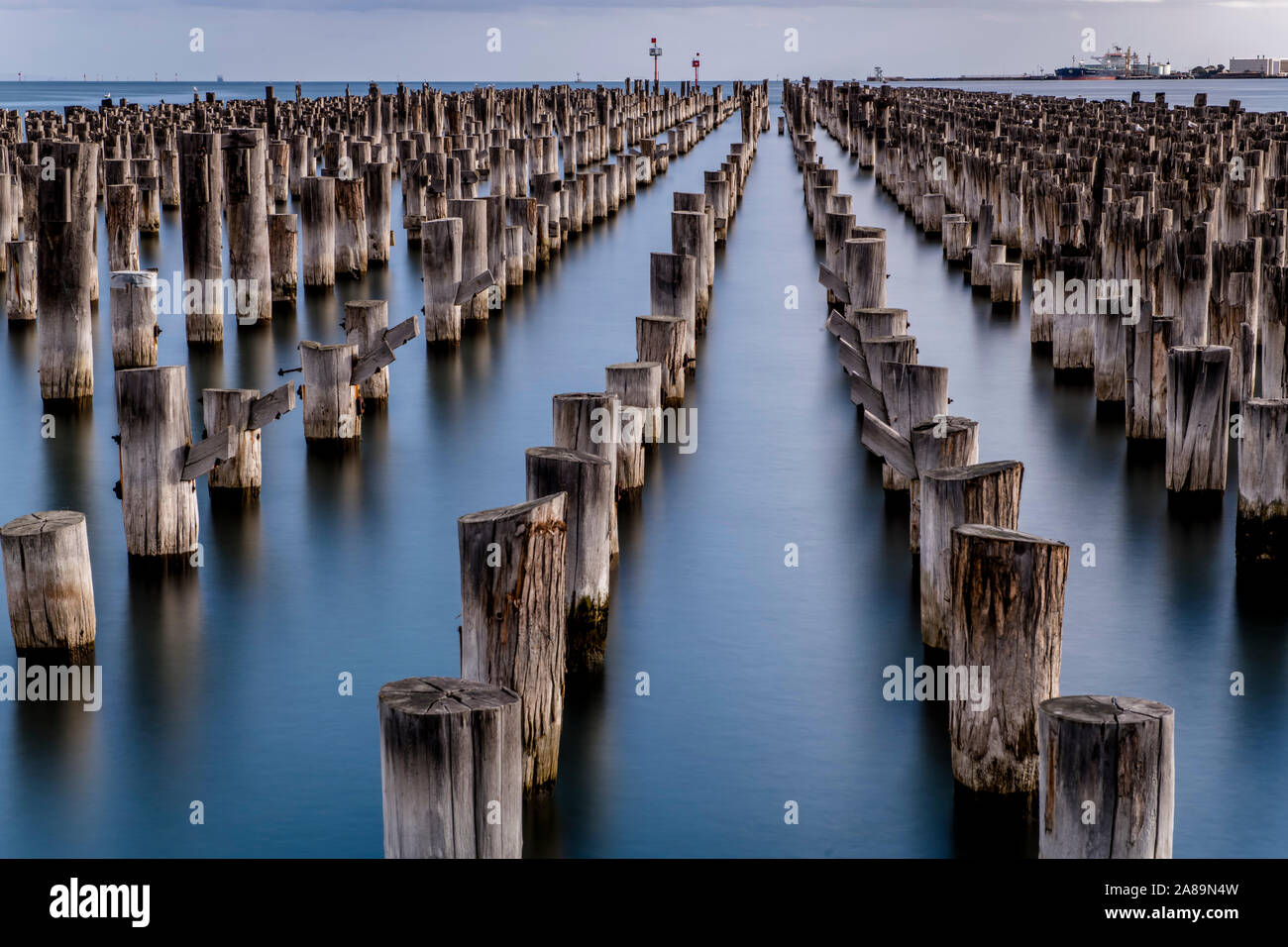4 Nov 19. Melbourne, Australia. Original pylons, circa 1912 of Princess ...
