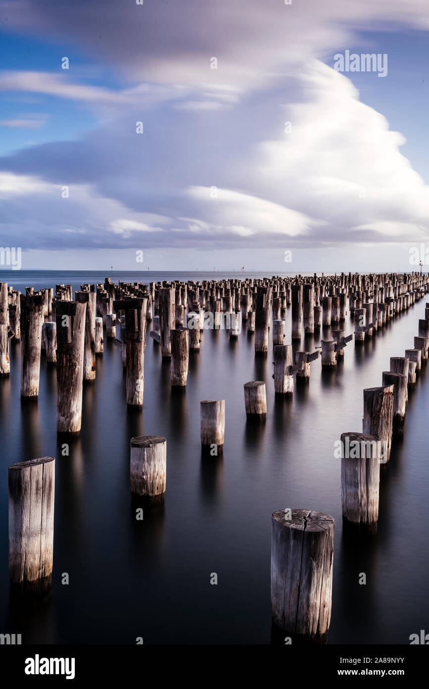 4 Nov 19. Melbourne, Australia. Original pylons, circa 1912 of Princess ...
