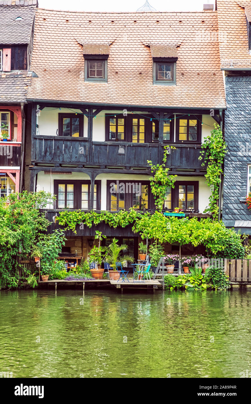 Fishing district Little Venice in Bamberg, Bavaria, Germany. Travel ...