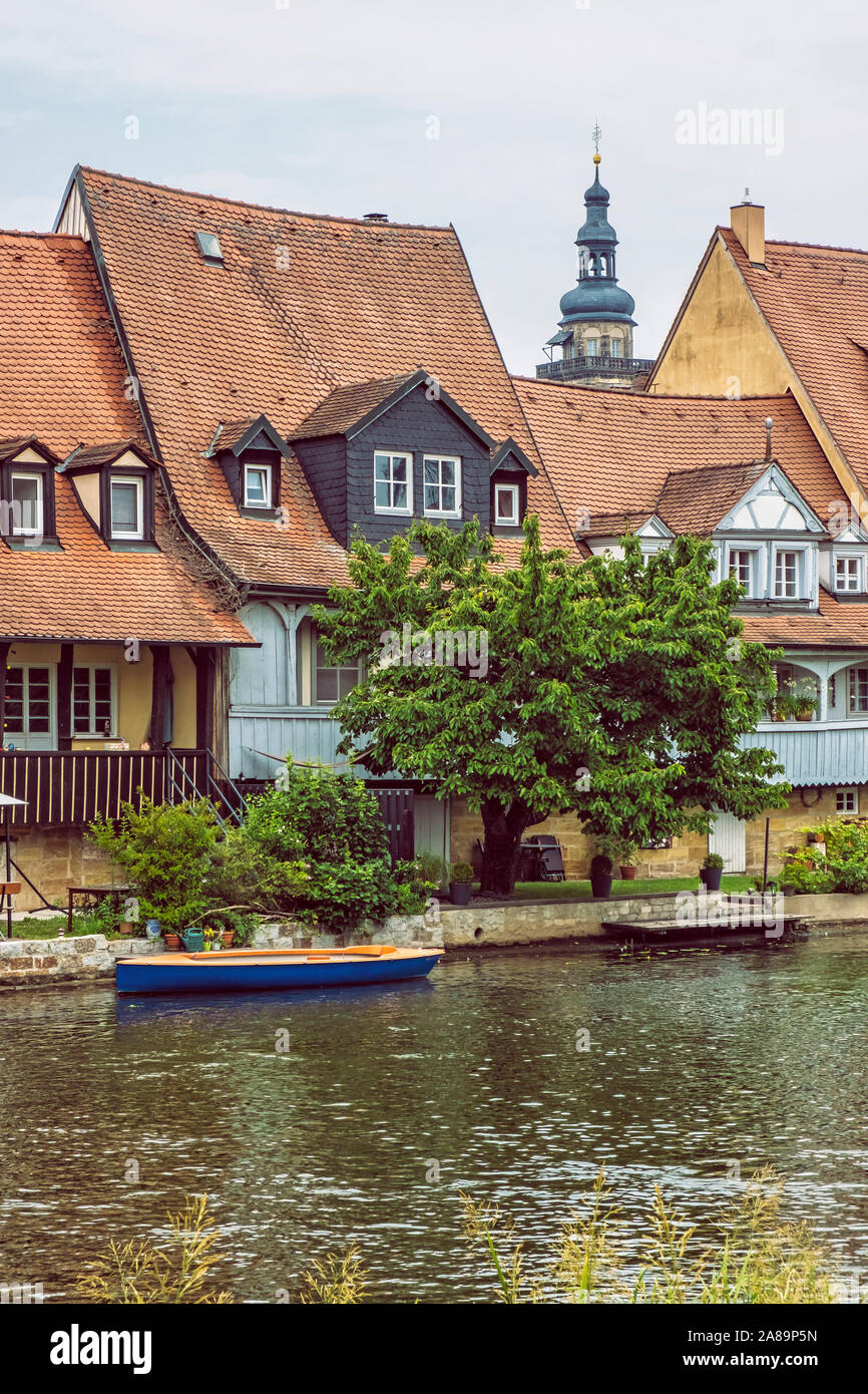 Fishing district Little Venice in Bamberg, Bavaria, Germany. Travel ...