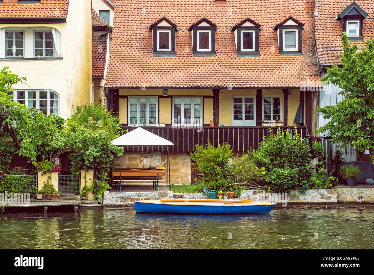 Fishing district Little Venice in Bamberg, Bavaria, Germany. Travel ...