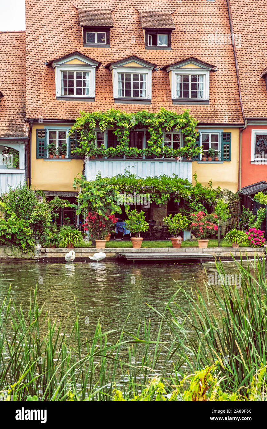 Fishing district Little Venice in Bamberg, Bavaria, Germany. Travel ...