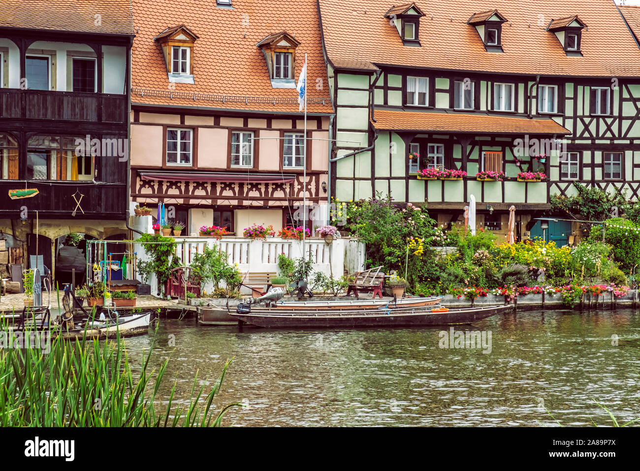 Fishing district Little Venice in Bamberg, Bavaria, Germany. Travel ...