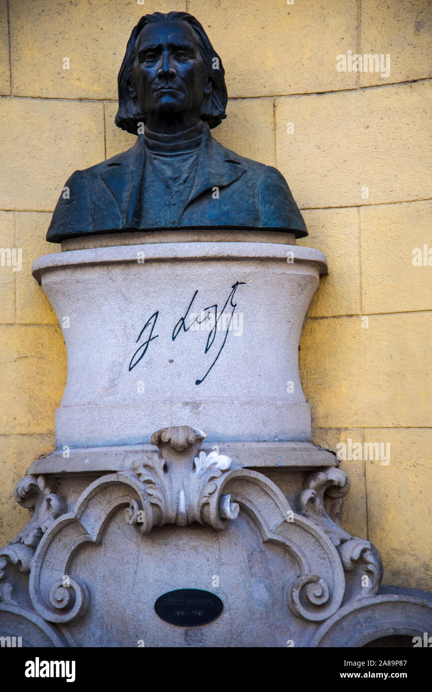 Statue in Budapest a city that it is the vibrant and art loving capital ...